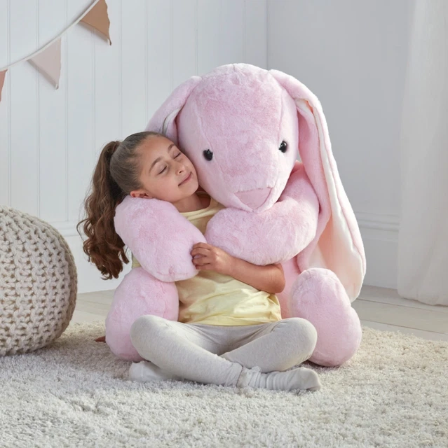 WORLD'S SOFTEST PLUSH Jumbo BriBri the Pink Bunny Rabbit Giant Soft Toy ...