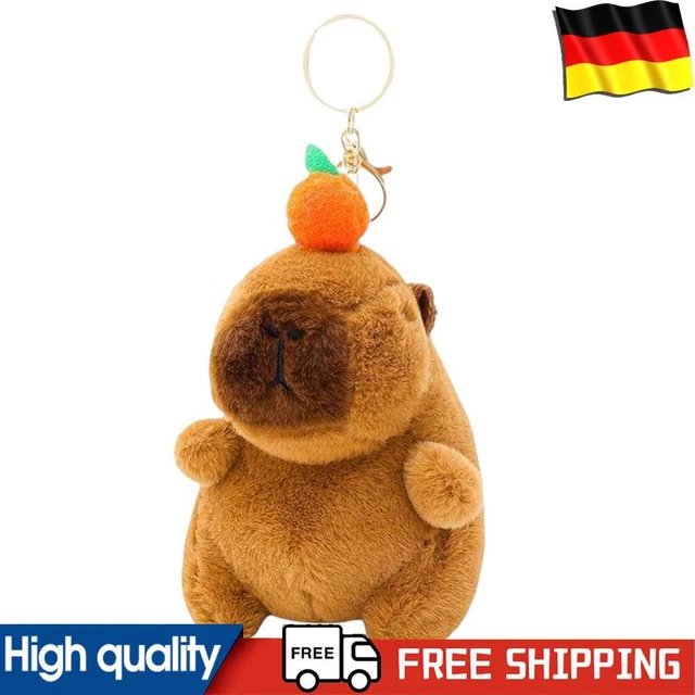 TAIL WAGGING CAPYBARA Plush Keychain Toy Capybara Pendant Gift for Kids ...
