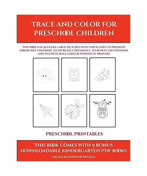 PRESCHOOL PRINTABLES (TRACE and Color for preschool children): This ...