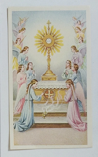 00095 HOLY CARD - Santino 0036 - Eucaristia Ostia Divina EUR 4,00 ...