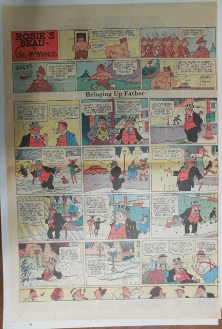 BRINGING UP FATHER Sunday by George McManus from 11/14/1943 Full Page ...