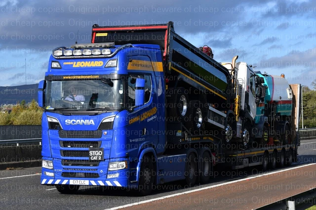 TRUCK PHOTOS IRISH CORMAC LEONARD COMMERCIALS SCANIA S730 & LOW LOADER ...