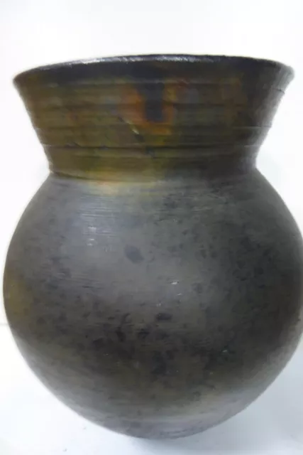 VINTAGE LARGE WOOD Fired Vase Australian Pottery Studio Ceramic Art ... VINTAGE LARGE WOOD Fired Vase Australian Pottery Studio Ceramic Art ...