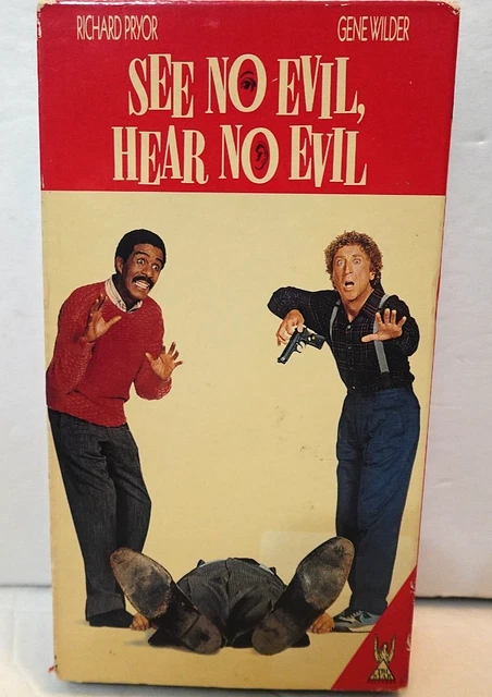SEE NO EVIL, Hear No Evil (Richard Pryor, Gene Wilder) VHS tape (tested ...