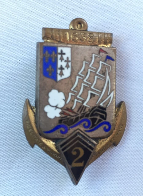 INSIGNE 2° REGIMENT d'infanterie colonial RIC INDOCHINE EUR 8,00 - PicClick DE