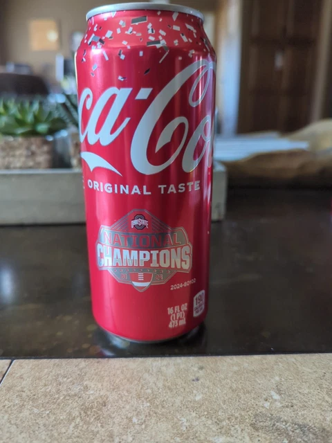 OHIO STATE COCA Cola NATIONAL CHAMPIONSHIP commemorative can 16oz Empty ...