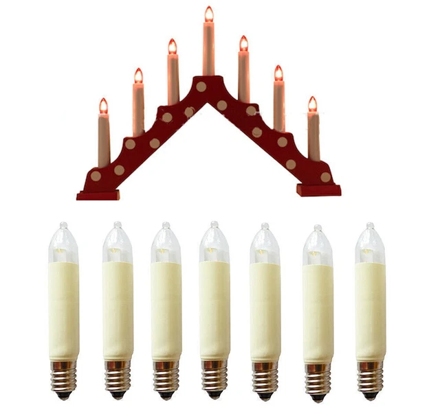 10X E10 LED Small Socket Plug 8-55V 0.1-0.2W Length Replacement Lamp ...