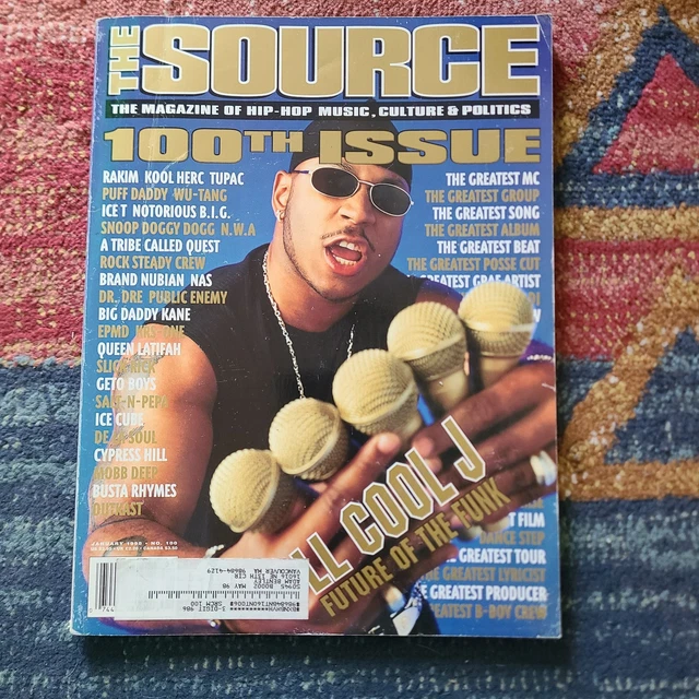 VINTAGE THE SOURCE Magazine Jan 1998 100th Issue Hip Hop Music LL Cool ...