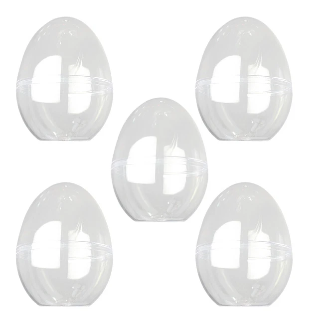 CLEAR FILLABLE EGG Fillable Treat Containers Transparent Storage Box ...