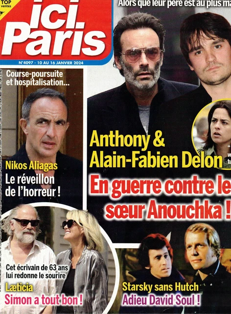 ICI PARIS N° 4097 Alain Delon Nikos Alliagas Laeticia Hallyday David ...