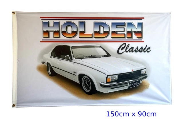 HOLDEN UC TORANA Sedan WHITE flag/banner 150cm x 90cm NEW $39.95 ...