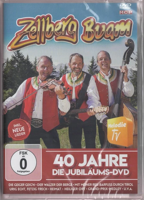 ZELLBERG BUAM 40 Jahre Die Jubiläums DVD NEU Zillertaler geig'n heut EUR 34,99 - PicClick DE