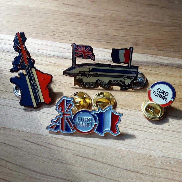 PIN'S EURO TUNNEL TGV Eurostar Tunnel Sous La Manche Sncf France ...