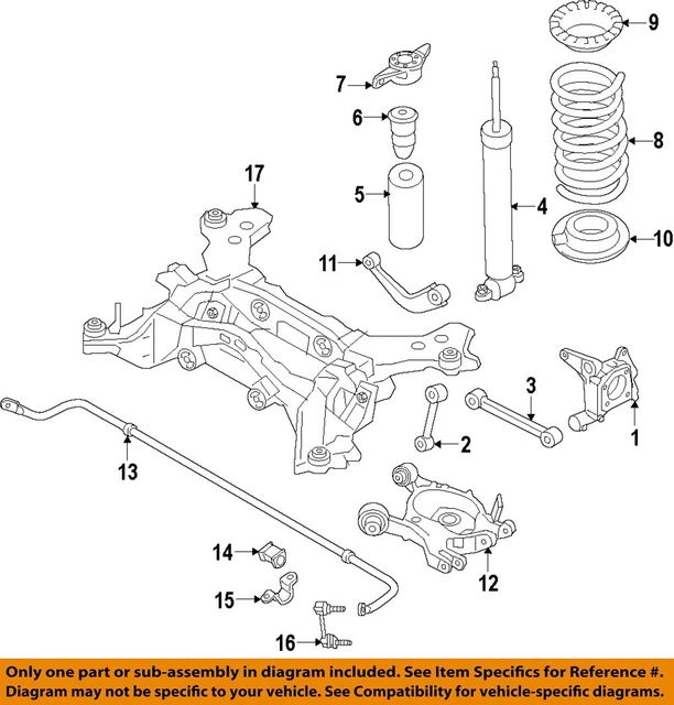 FORD OEM REAR Suspension-Shock Mount DG9Z18A161C £101.83 - PicClick UK