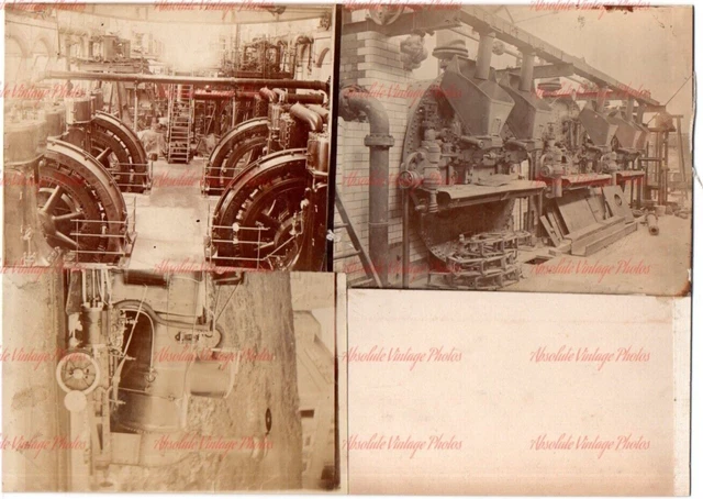 OLD PHOTOGRAPHS POWER Station Steam Engines Unlocated Part Album Page ...