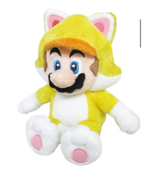 PELUCHE MARIO NINTENDO déguisé en chat mario dressed as a cat mario ...