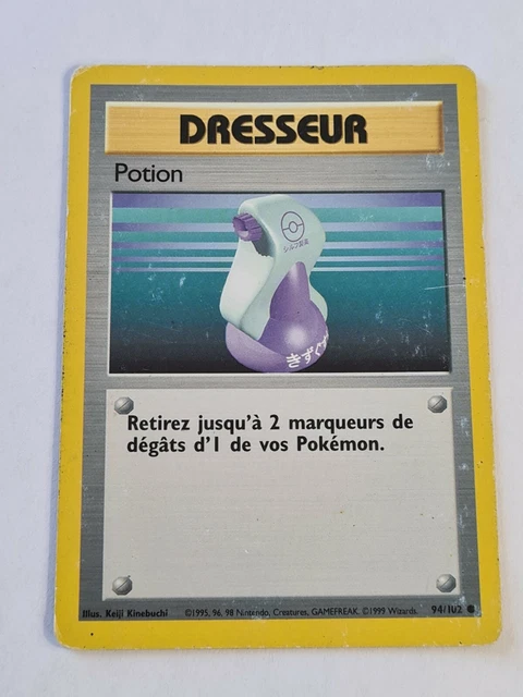 CARTE POKEMON FRANÇAISE Dresseur Potion 94/102 Wizards Set De Base EUR ...