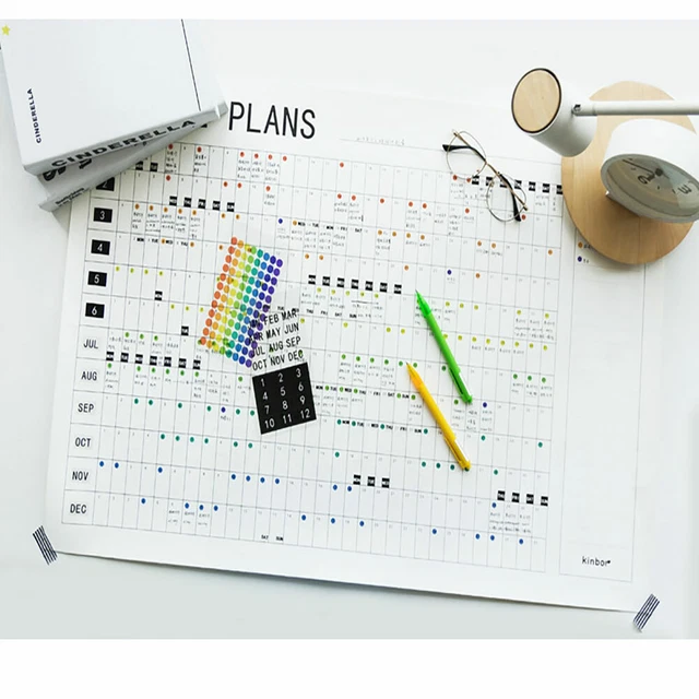 2020 YEAR PLANNER Wall Chart+Calendar+Holidays Staff Office WIDEST ...