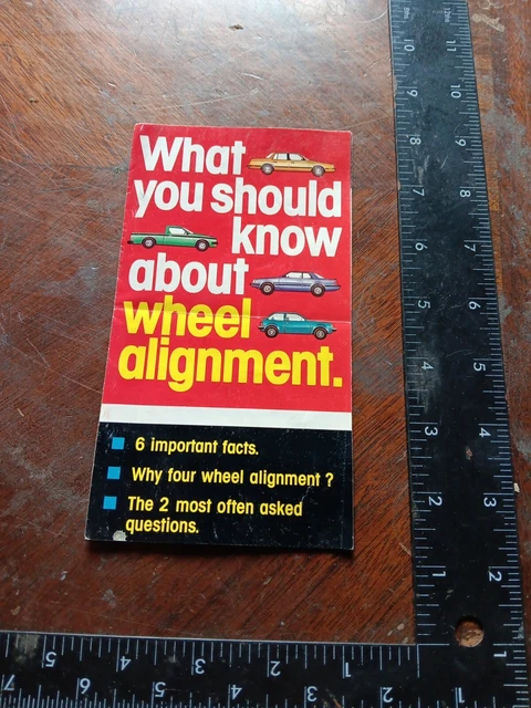 VINTAGE HUNTER WHEEL alignment brochure instructional pamphlet $9.99 ...