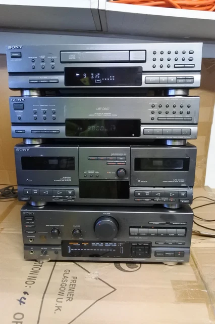 SONY LBT-D507 HIFI Stereo System Amp CD Tuner Twin Tape-read ...