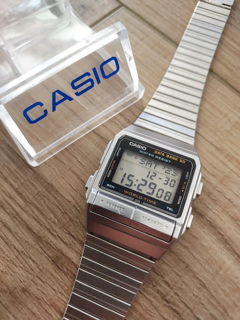 &CASIO DB-520 [675] WORLD TIME - DATA BANK 50 #KOREA"" Watch" $125.56 ...