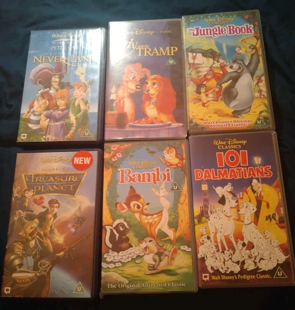 DISNEY VHS BUNDLE of 6 £17.67 - PicClick UK