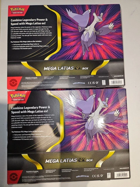 2X POKEMON TCG Mega Evolution Mega Latios EX Box - Sealed - In Hand £58 ...