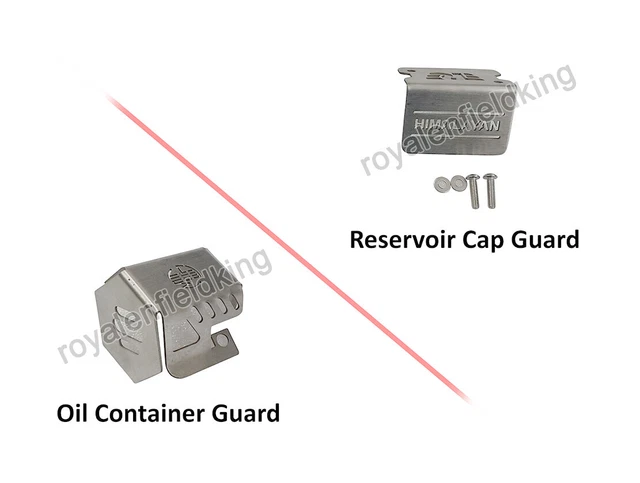 ROYAL ENFIELD HIMALAYAN Oil Container Guard & Reservoir Cap Guard ...
