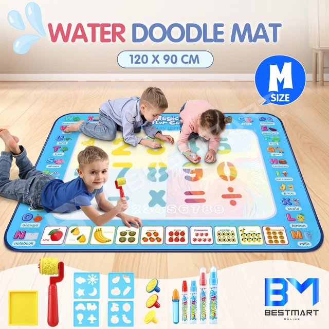 KIDS WATER DOODLE Mat Magic Coloring Aqua Painting Drawing Writing ...