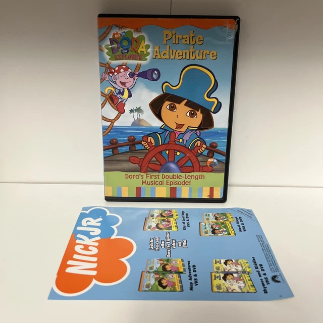 DORA THE EXPLORER Pirate Adventure DVD+Insert Paper Good Condition DVD ...