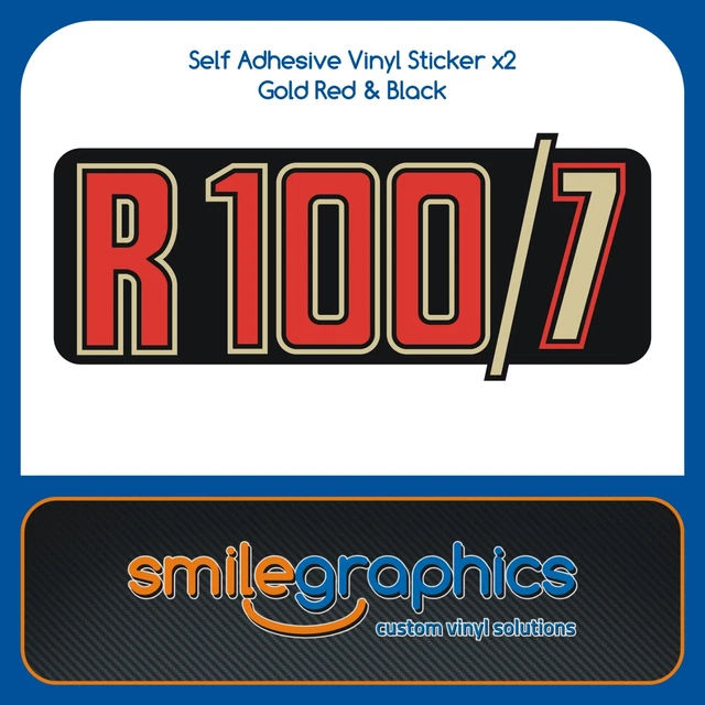 BMW R100RS BATTERY Cover Side Panel Stickers Decals Black £7.95 ...