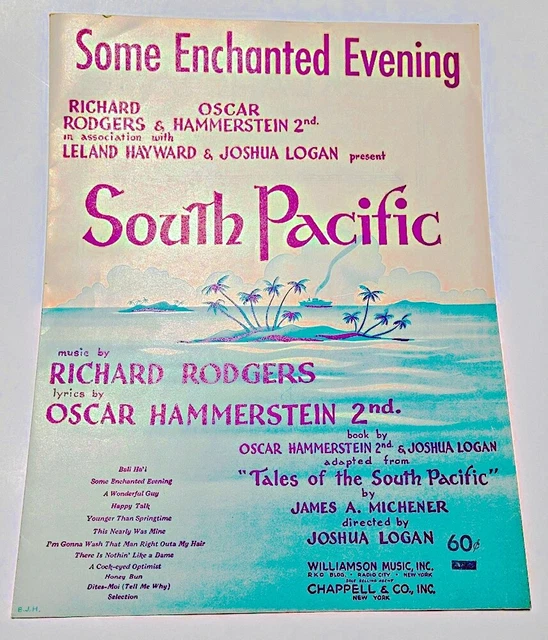 SOME ENCHANTED EVENING South Pacific Rodgers & Hammerstein Sheet Music ...