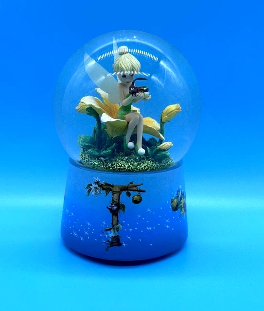 DISNEY ENESCO TINKERBELL FUR ELISE 6" Musical Snow Globe Peter Pan ...