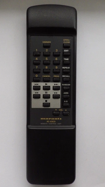 MARANTZ RC-63CD REMOTE CONTROL VINTAGE the ORIGINAL £79.04 - PicClick UK