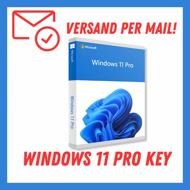 WINDOWS 11 PRO Key Microsoft Professional Software E-Mail ...