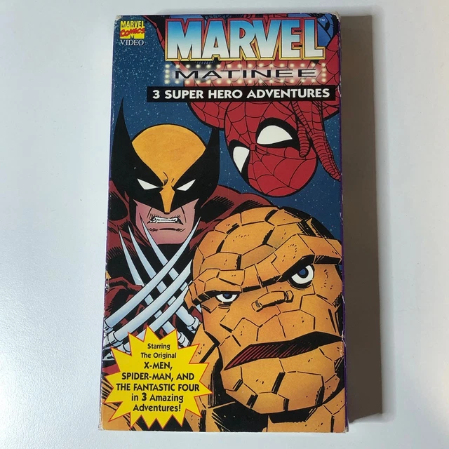 MARVEL MATINEE 3 Super Hero Adventures VHS Spider Man Fantastic Four ...