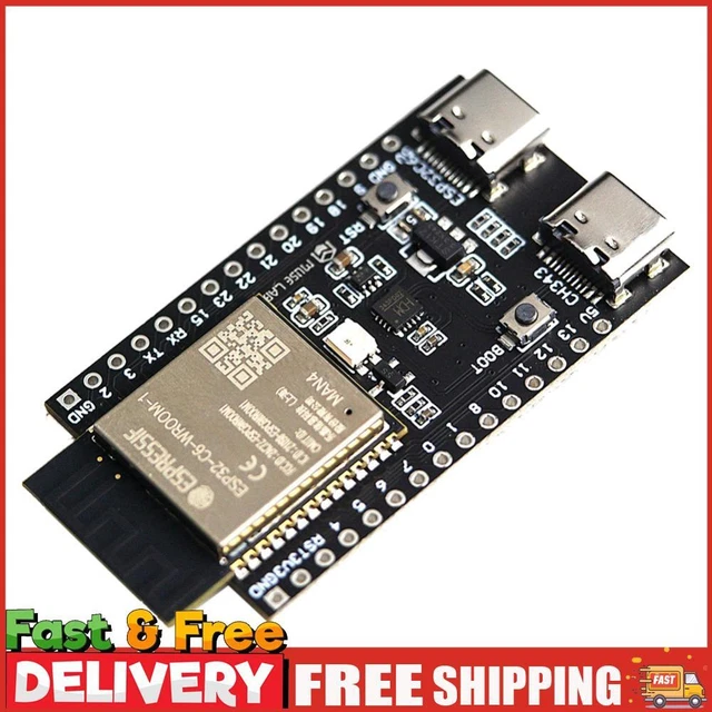 Esp32 C6 Minimum System Board Risc V Esp32 C6 Wroom 1 Demo Board 512kb