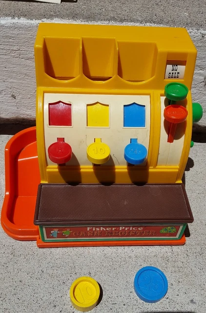 FISHER PRICE VINTAGE Old Toy 1974 Toys Play Cash Register $39.99 ...