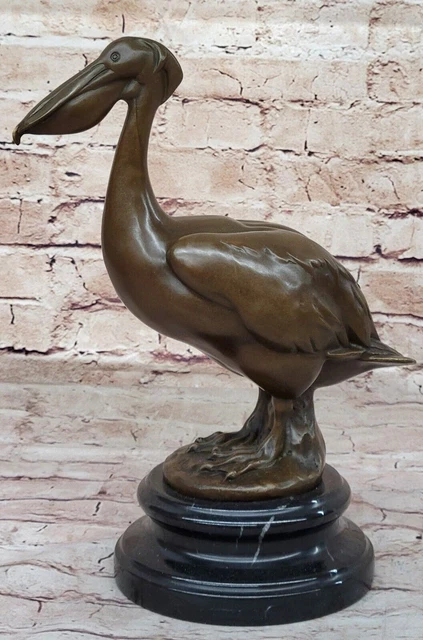 MILO `S ORIGINALE Opera D'Arte : Mano Cicogna Uccello Bronzo Scultura ...