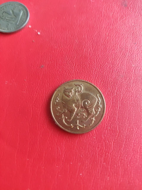 ISLE OF MAN 1 Penny 1980 Elizabeth II Manx Cat Bronze Coin £4.99 ...