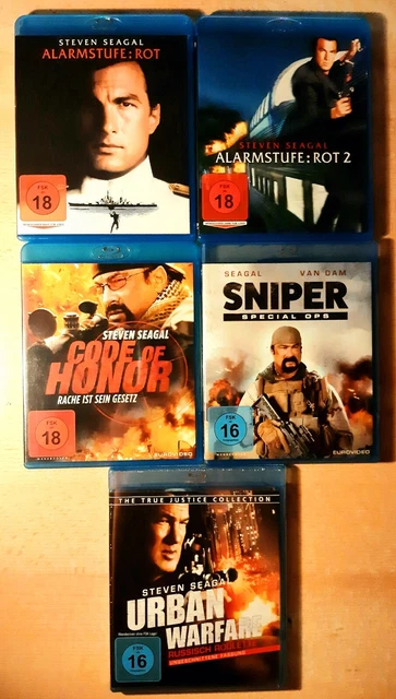 ALARMSTUFE ROT 1 & 2 (Blu-ray) Steven Seagal - Sniper - Code of Honour ...