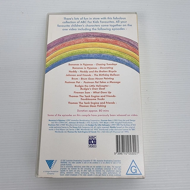 ABC FOR KIDS Favourites VHS Video Tape EUR 14,46 - PicClick FR