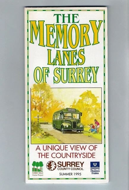 BUS MAP & Guide ~ Memory Lanes - Surrey Hills Leisure Buses - Summer ...