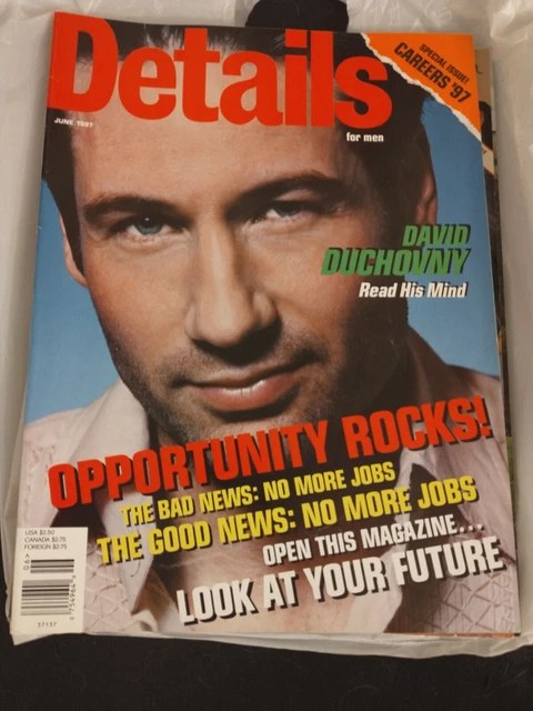 DETAILS MAGAZINE JUNE 1997 DAVID DUCHOVNY Mulder Xfiles EUR 10,95 ...