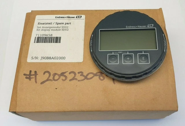 ENDRESS+HAUSER 71109658 SD02 Kit Display Module Push Buttons $450.00 ...