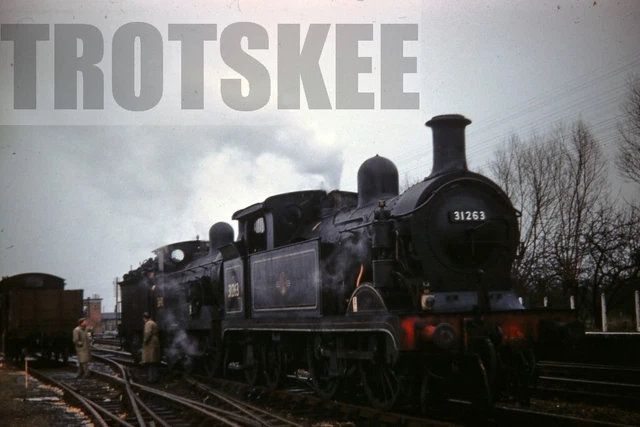 35MM SLIDE BR British Railways Steam Loco Class H 31263 1962 Original £ ...