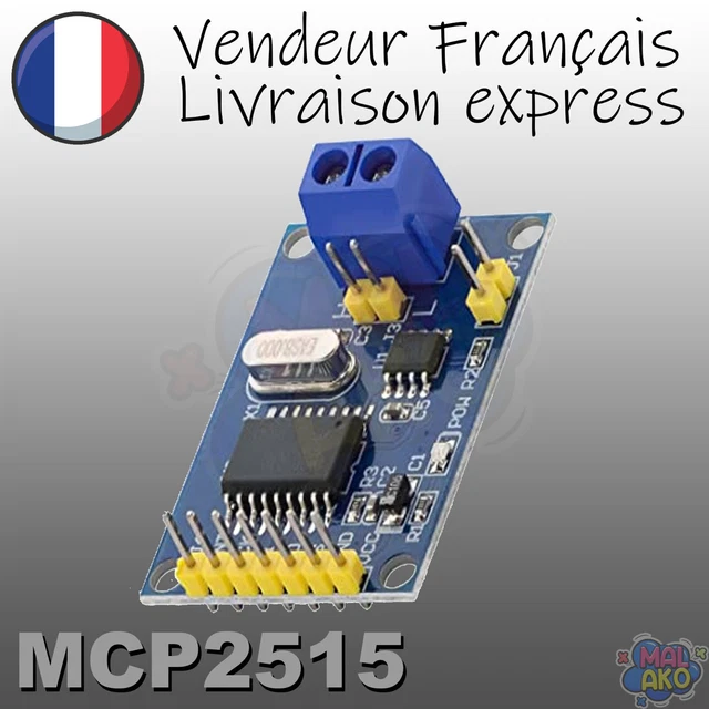 MODULE CAN BUS Receiver Mcp2515 Tja1050 Transceiver Spi 5V Arduino (657 ...
