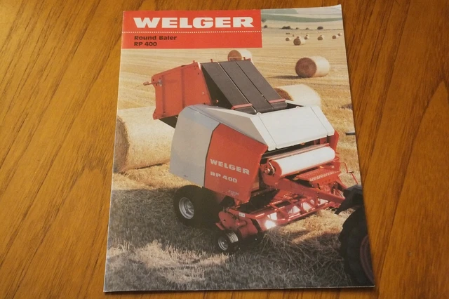 WELGER RP400 ROUND Baler Brochure (New Unused) £8.00 - PicClick UK
