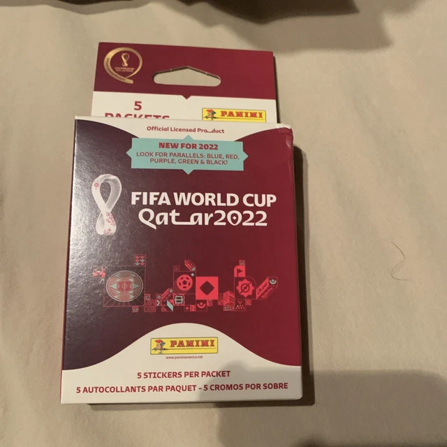 PANINI FIFA WORLD Cup QATAR 2022 Sticker Box of 5 Packs. Brand New Soccer EUR 10,68 - PicClick DE