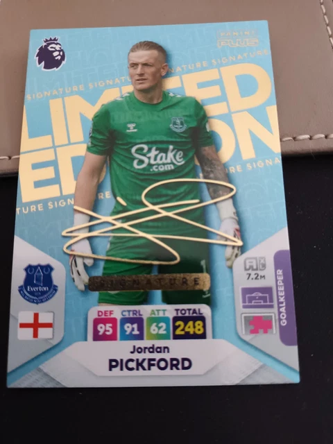 PANINI ADRENALYN XL PLUS 2023/24 JORDAN PICKFORD SIGNATURE LIMITED ...